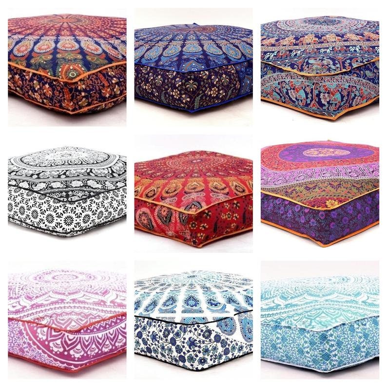 Floor PillowFloor Cushion Cover Meditation Cushion Poufs | Etsy