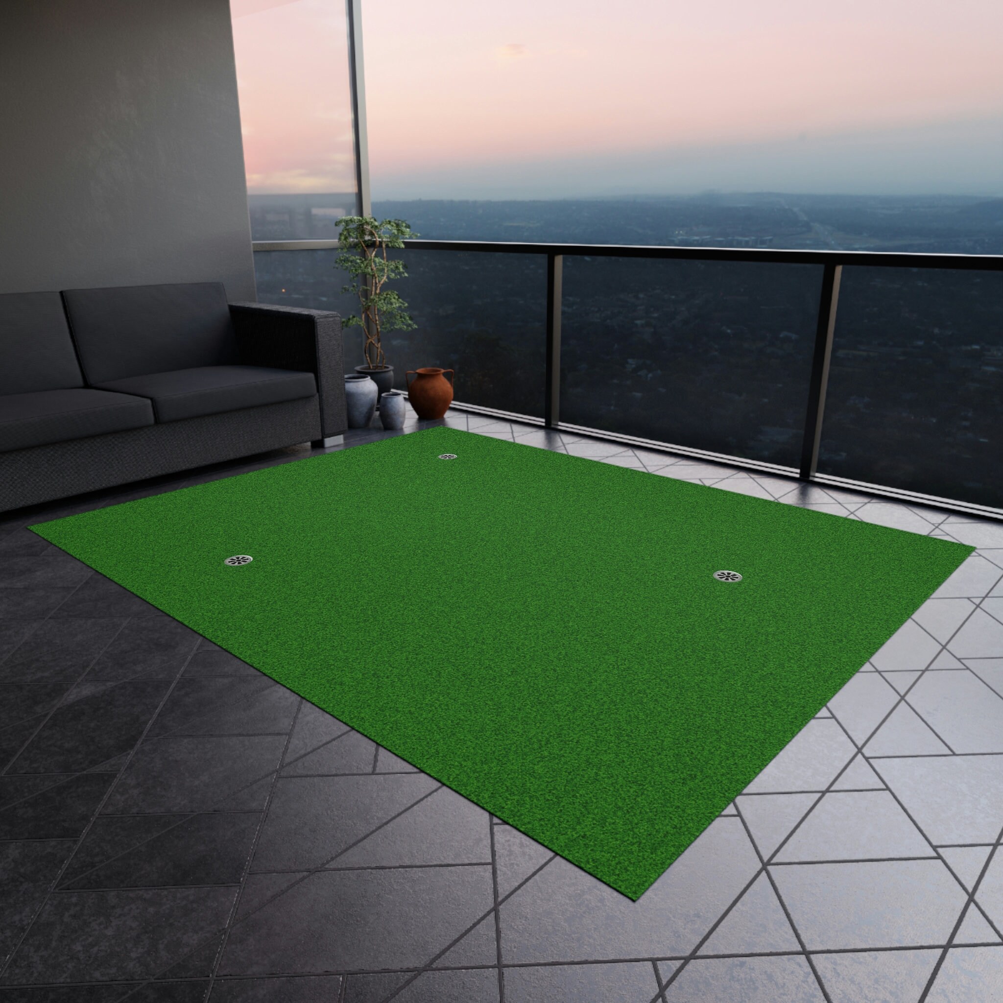 Outdoor Golf Rug That Looks Like a Putting Green Faux - Etsy