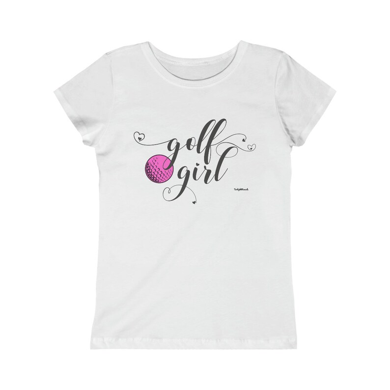 Girls Golf Shirt, golf Girl Princess-cut T-shirt. Cute Gift for Golfer ...