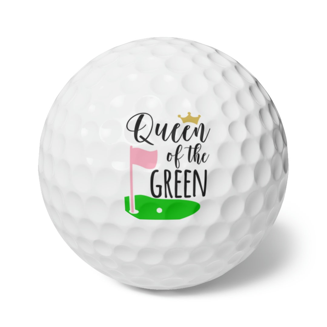Queen of the Green Golf Balls, Custom Women's Golf Balls, Personalized ...