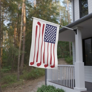 American Flag Golf Banner, Large Golf Theme US Flag House Banner ...