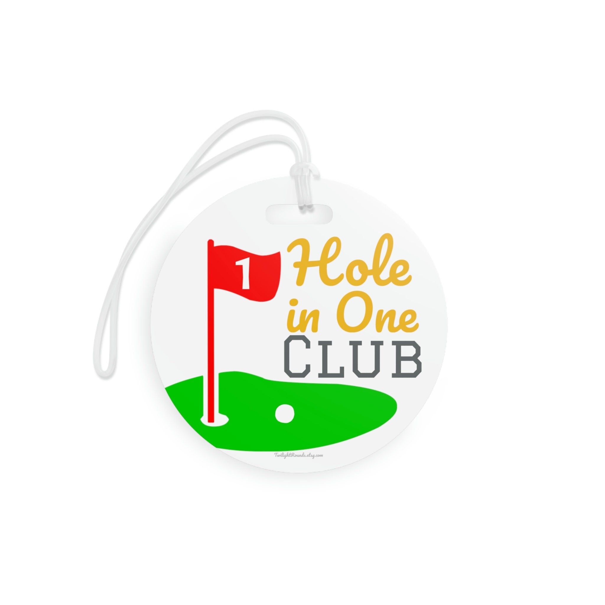 Hole in One Club Golf Bag Tag, Custom Luggage Tag, Personalized Name ...