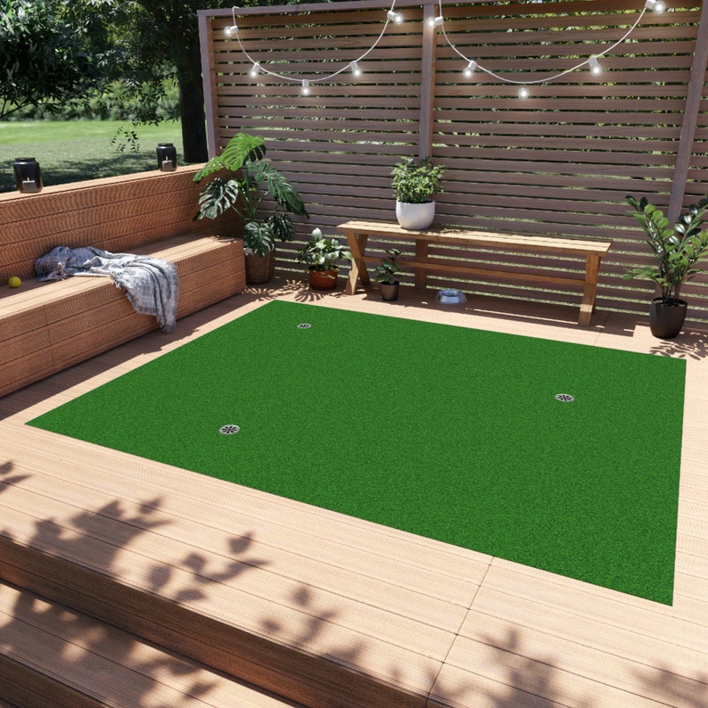 Outdoor Golf Rug That Looks Like a Putting Green Faux - Etsy