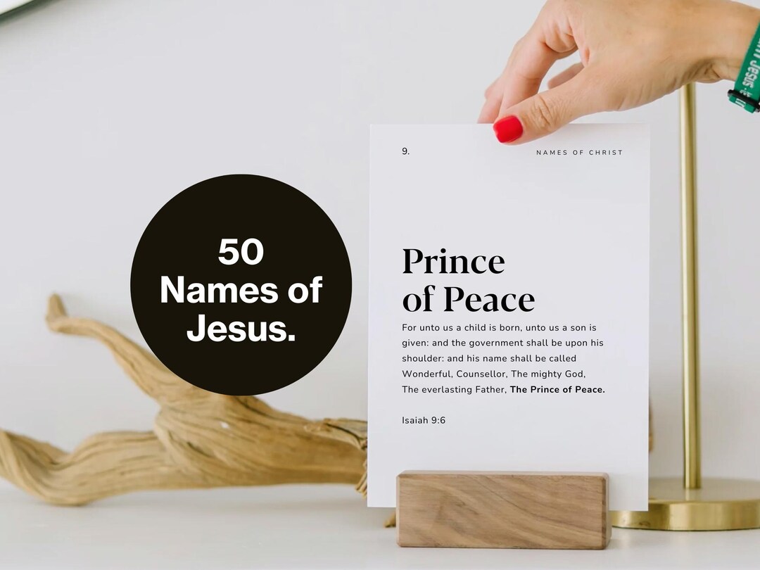Names of Jesus, Scripture Cards, Christian Gifts for Women of Faith ...