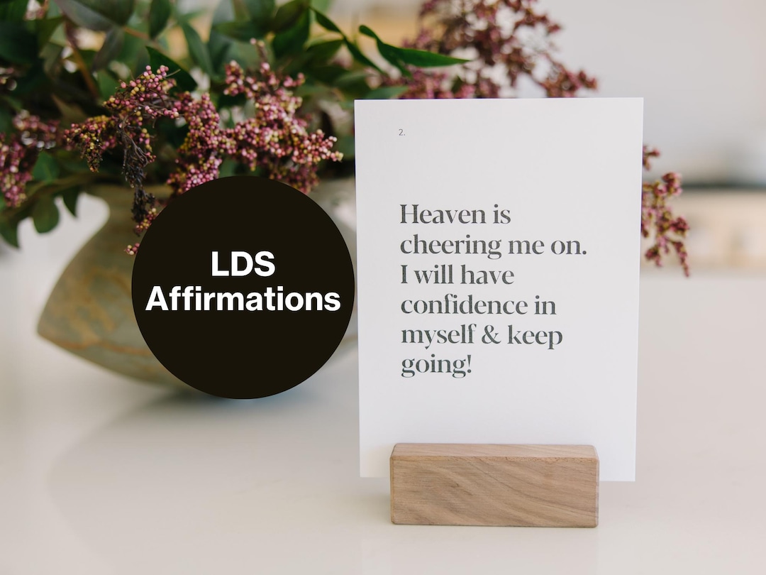 LDS Affirmation Cards, Seminary Graduation Gift, Scripture Affirmation ...