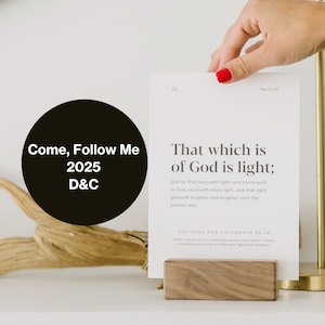 Come Follow Me 2025, Doctrine and Covenants Scripture Cards, LDS Missionary Gift, Lds ...