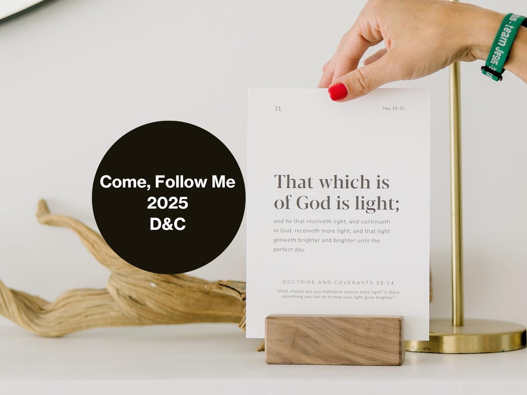Come Follow Me 2025, Doctrine and Covenants Scripture Cards, LDS Missionary Gift, Lds ...