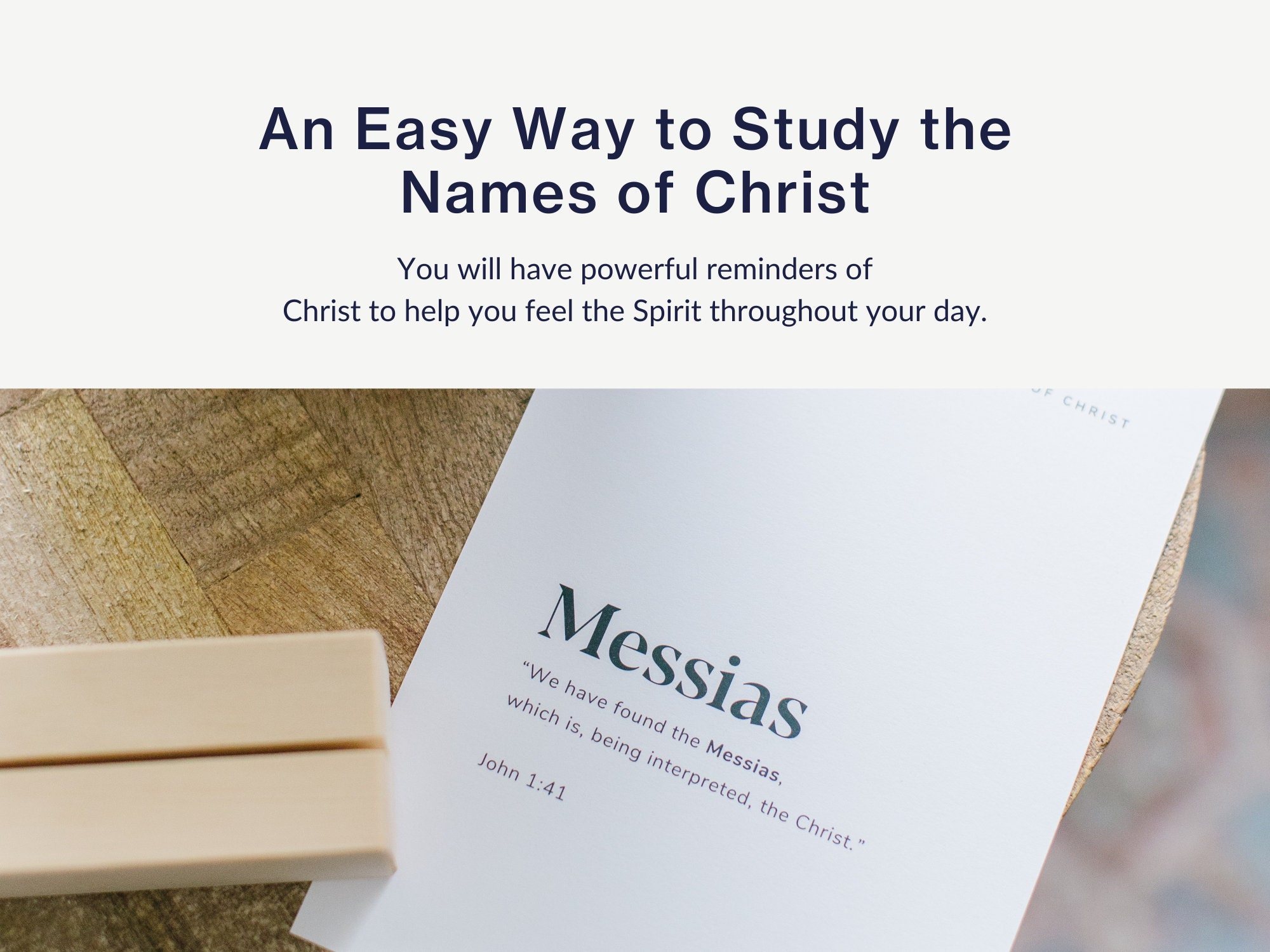 Names of Jesus Christ Scripture Cards With Stand Names of - Etsy