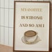 Coffee Quote Poster, Kitchen Wall Art, Coffee Corner Print, Cup Wall ...