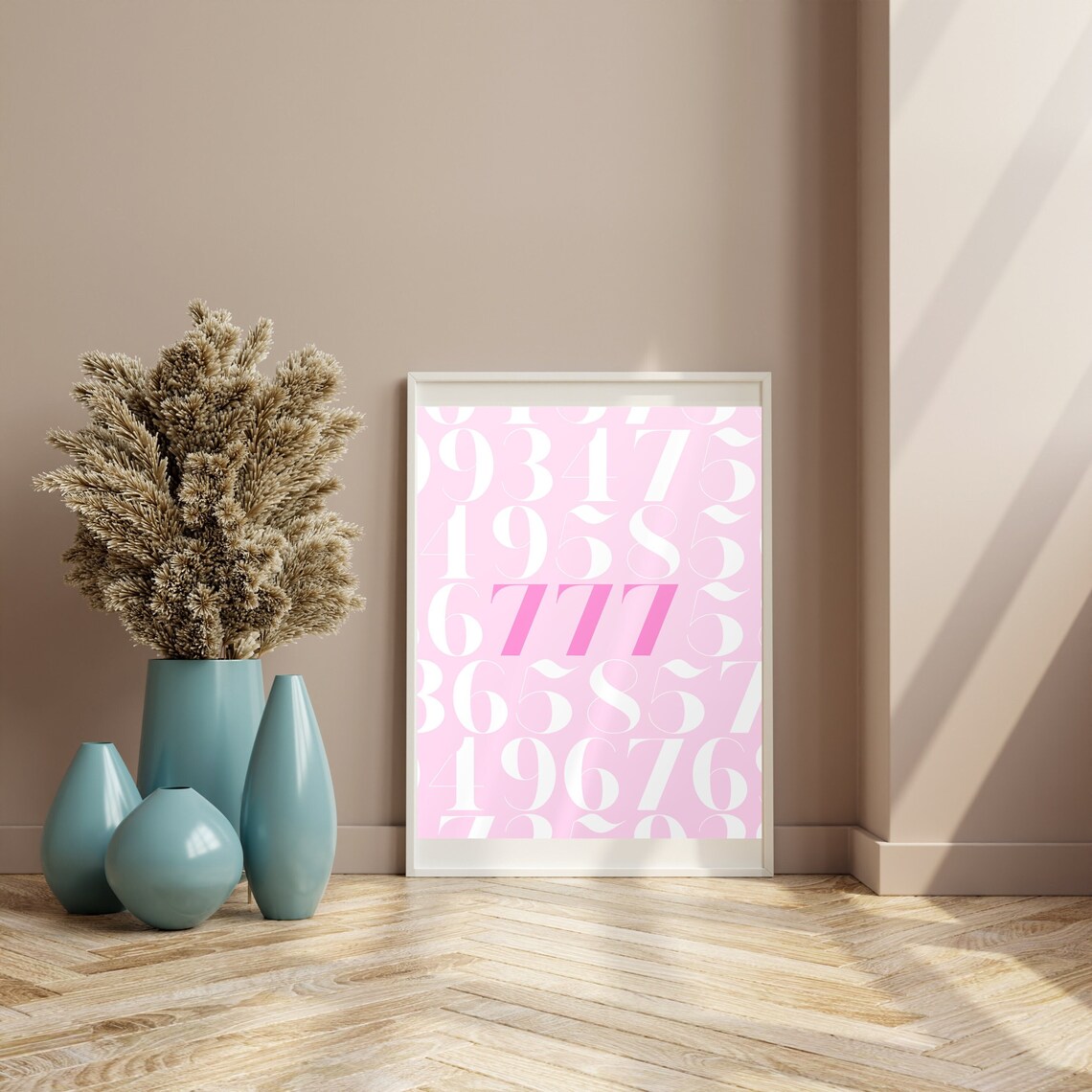 777 Angel Number Poster, Dorm Wall Decoration, Positive Energy Poster ...