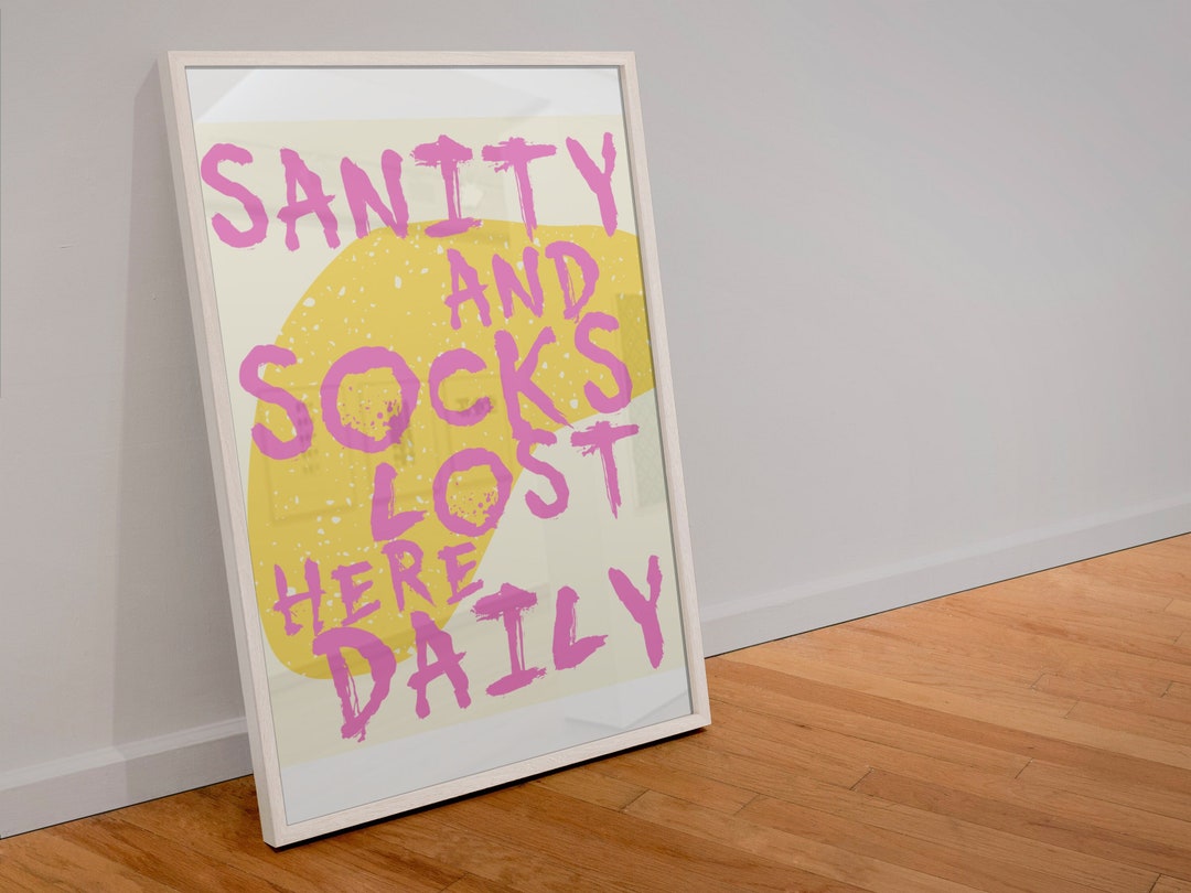 Printable Trendy Poster, Living Room Wall Art, Aesthetic Funny Poster ...