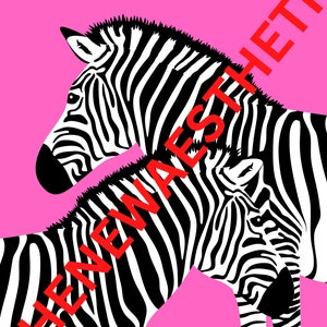 Printable Zebra Poster, Pink Safari Wall Art, Modern Wild Poster ...