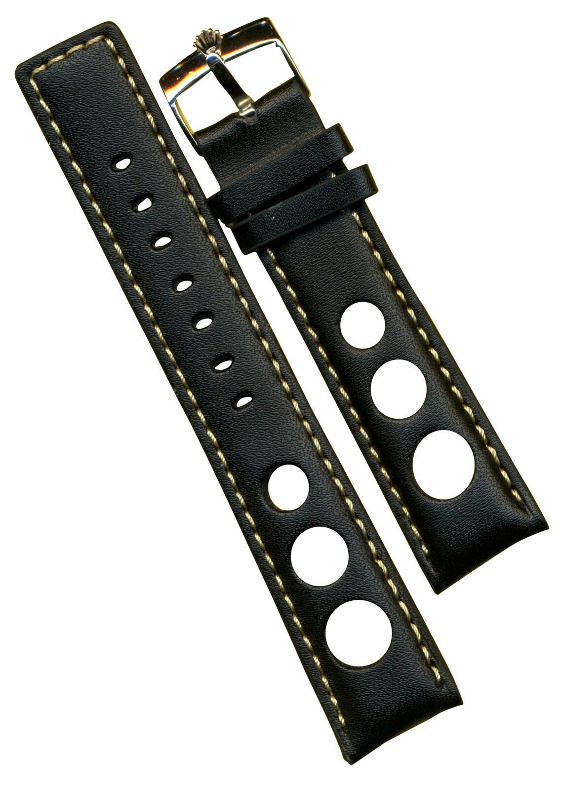 20mm Genuine Black Spanish Leather Rally Racing Band Strap and - Etsy