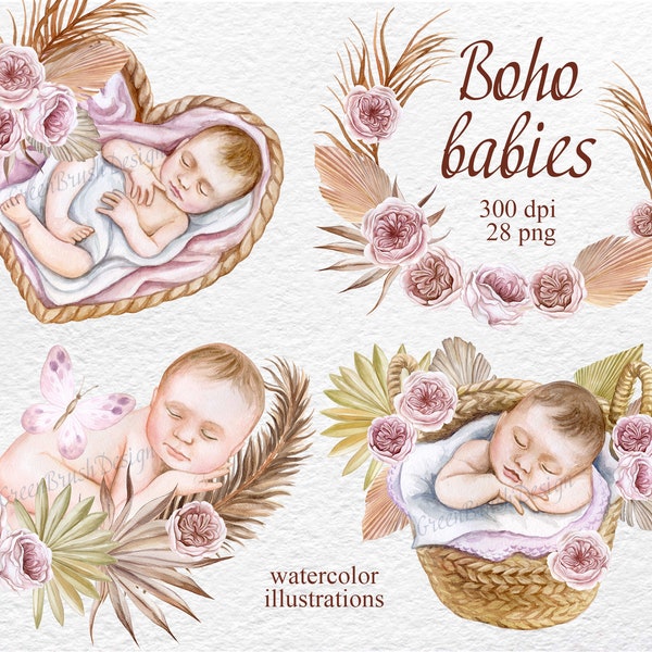 Newborn Watercolor - Etsy