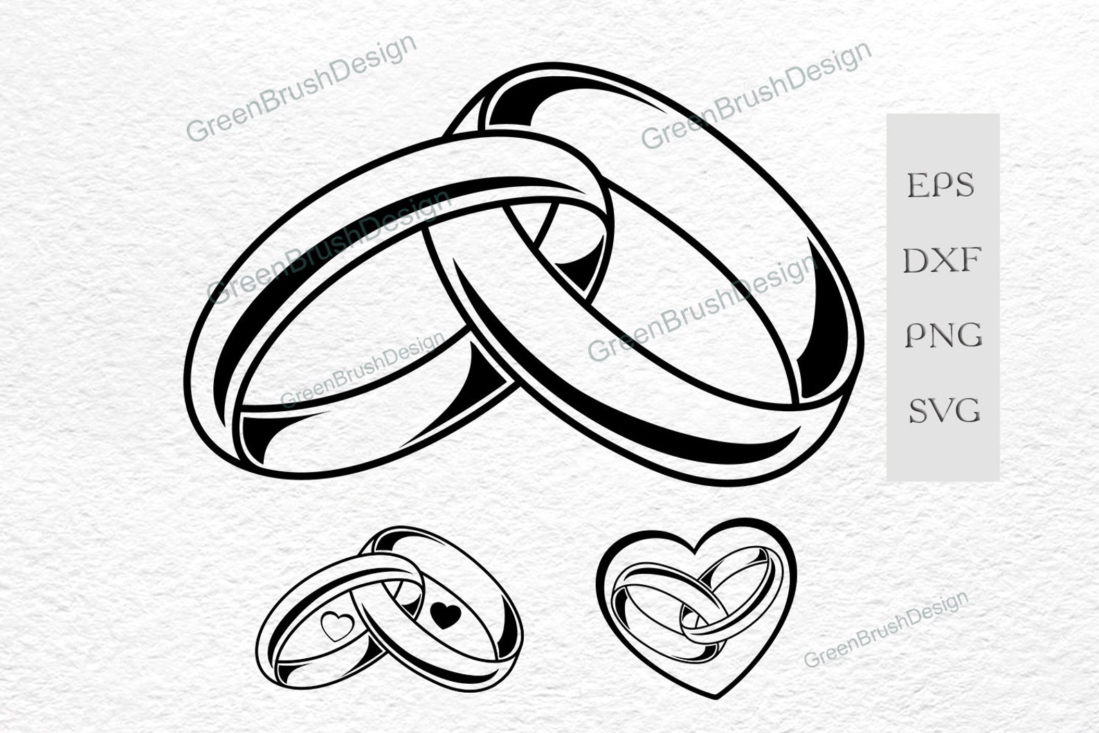 Marriage Rings Svg Wedding Rings Svg Wedding Svg Clipart - Etsy