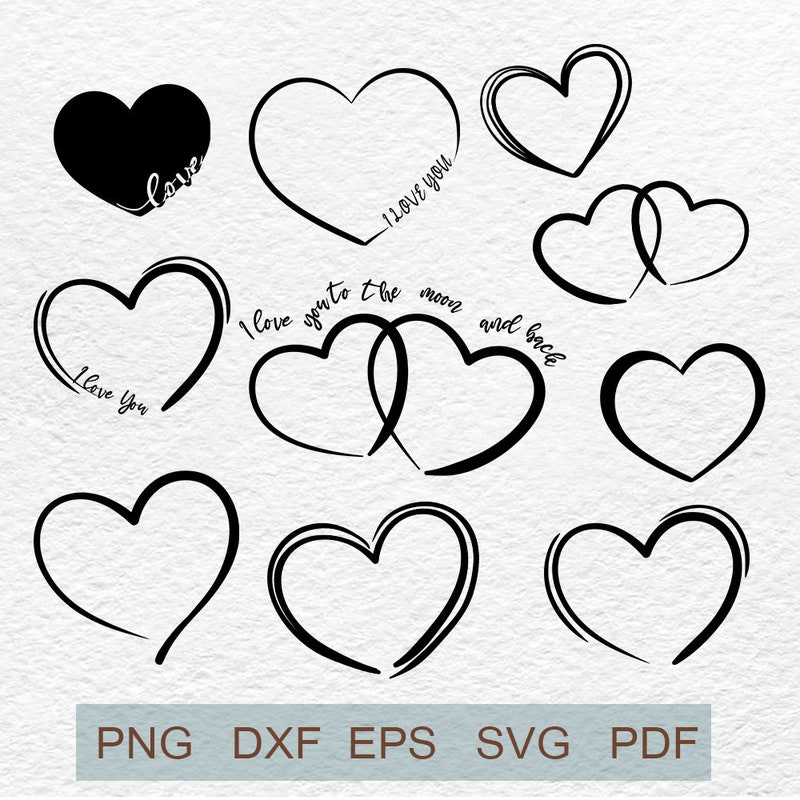 Heart Svg Designs - Etsy