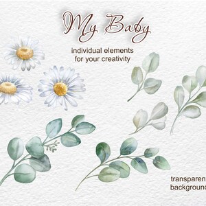 Baby Newborn Watercolor Clipart, Baby Shower, Nursery Kids Clipart ...
