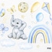 Watercolor Elephant Clipart Baby Animals for Boy Elephant and - Etsy