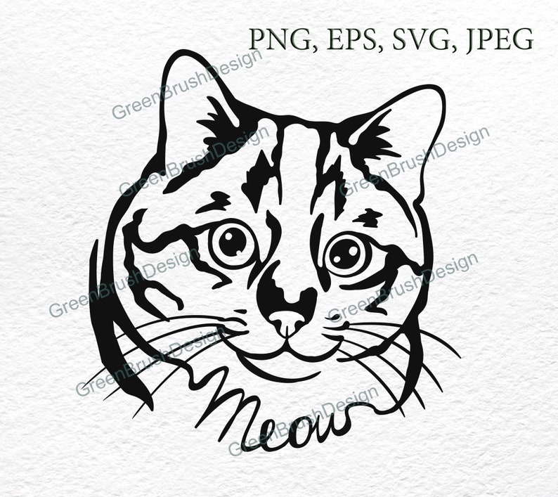 Cat Svg Pet Cricut Svg Cute Kitty Svg Cute Cat Face Svg - Etsy