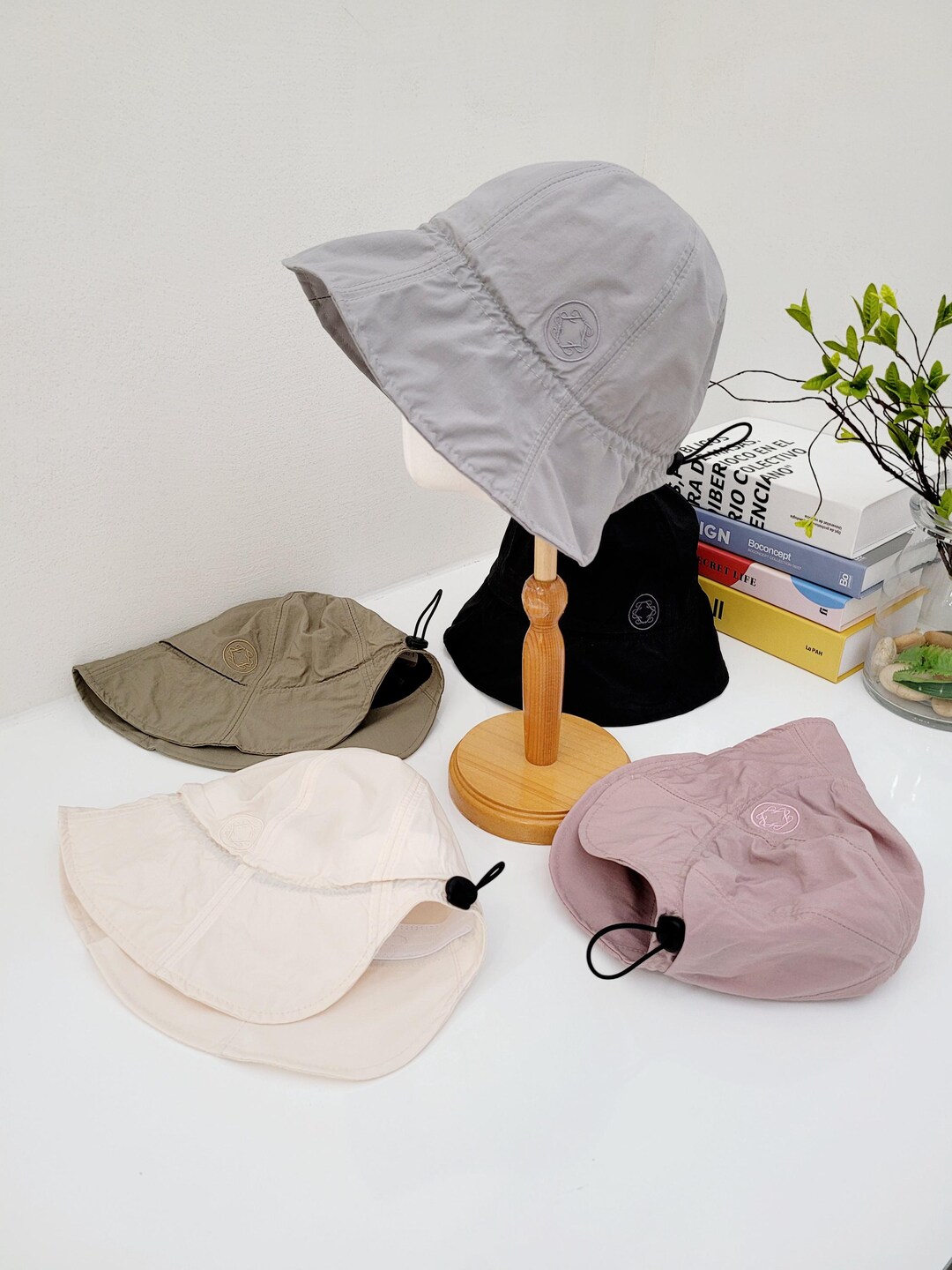 Spring Summer Lightweight Breathable Bucket Hat With Adjustable Strap ...