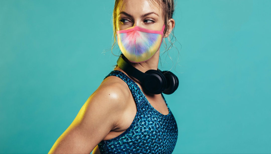 Single Layer Mesh Face Mask, Mesh Face Mask, Sports Face Mask, Tie Dye ...