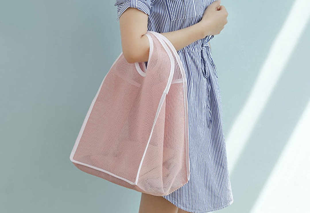 Beach Mesh Bag Summer Mesh Bag Durable Reusable Grocery Bag - Etsy