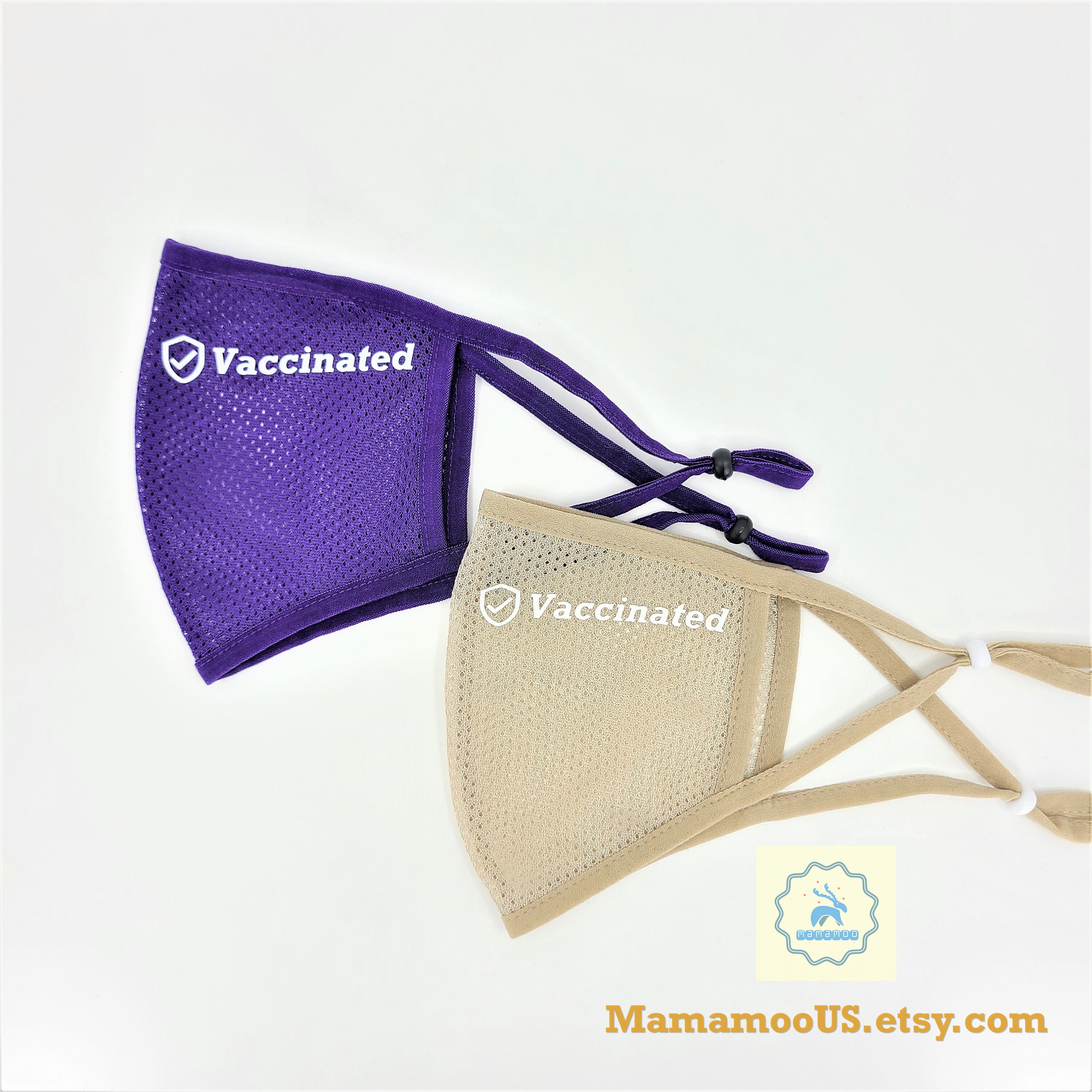 Single Layer Mesh Mask for Vaccinated People Black Navy - Etsy