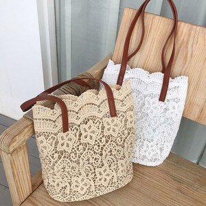 Women's Summer Lace Bag, Light Weight Beach Bag, Lace Large Tote - Etsy