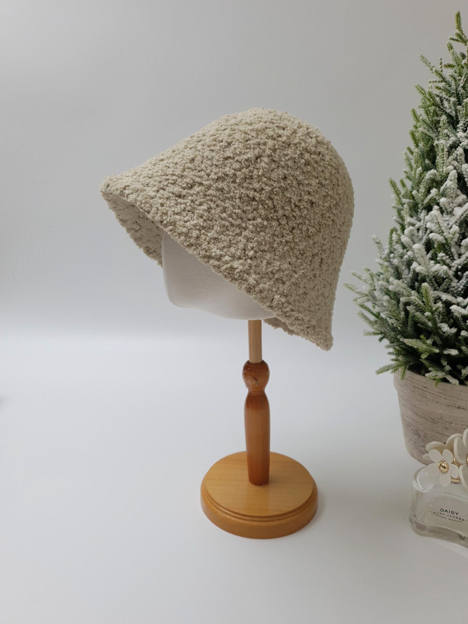 Fluffy Wool Blend Bucket Hat - Vintage Colors - Etsy
