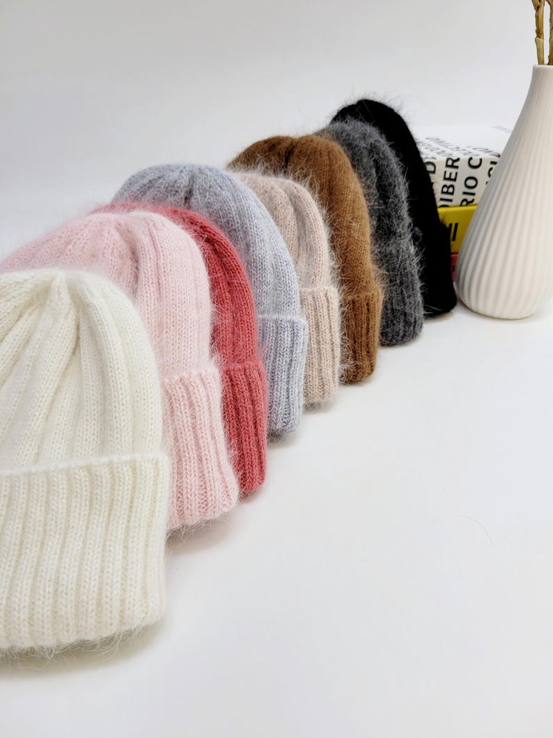Angora Wool Beanie, Extra Warm Winter Hat - Etsy