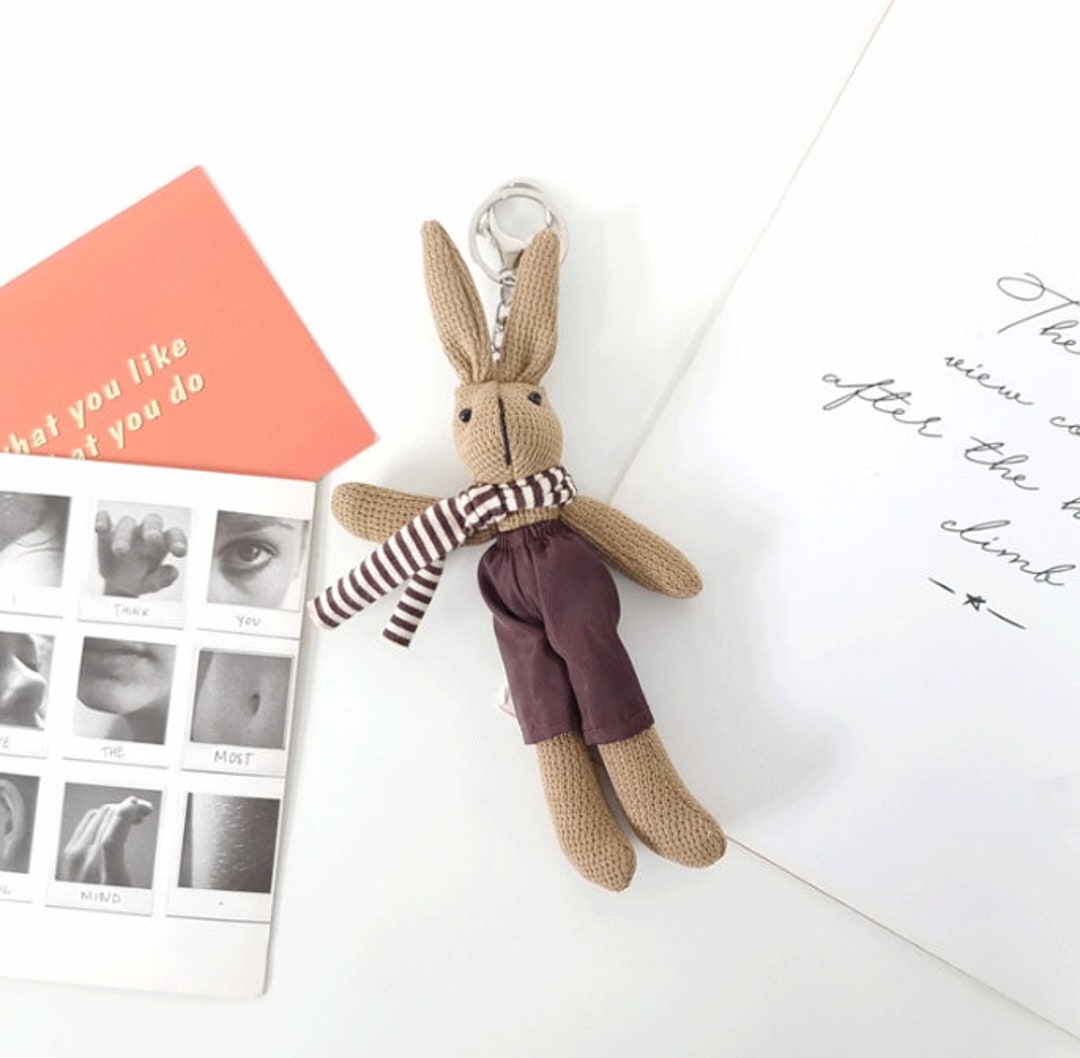 Unique Crochet Bunny Key Chain, Crochet Bunny, Hand Knitted Gifts ...