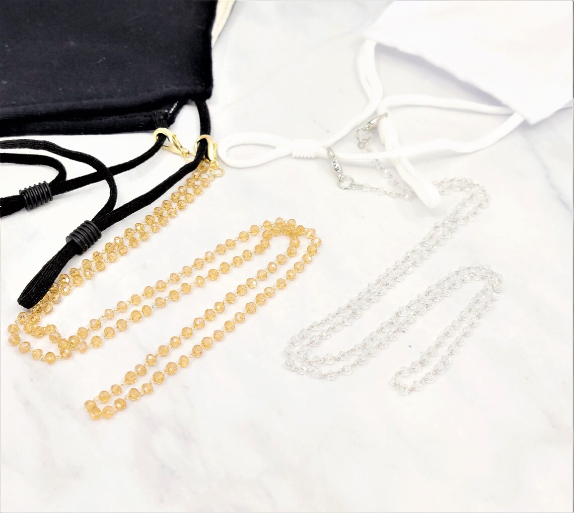 Beaded Mask Chain Face Mask Lanyard With Clip Mask Necklace - Etsy