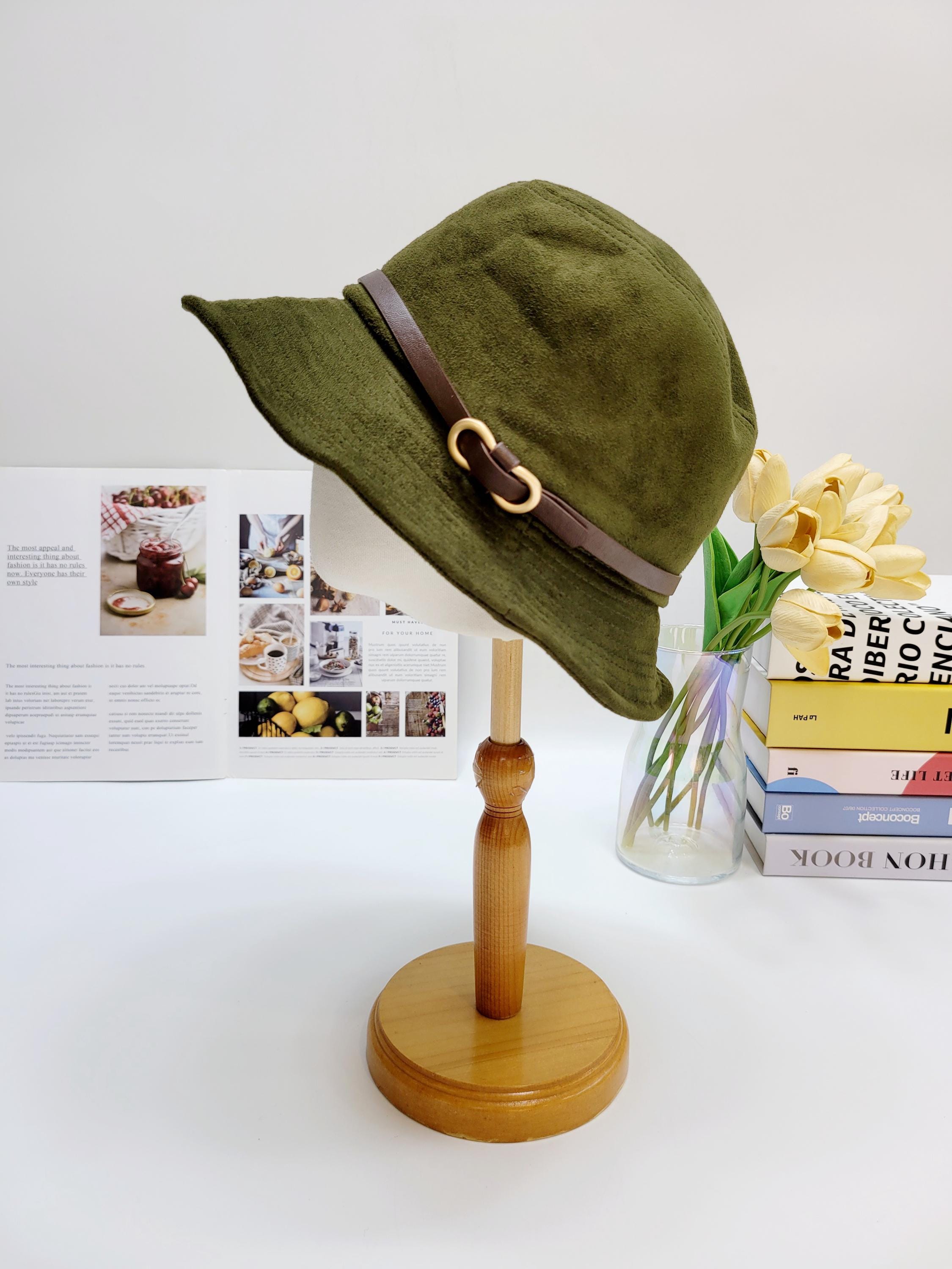 Vegan Suede Bucket Hat: Stylish Fall/winter Hat - Etsy