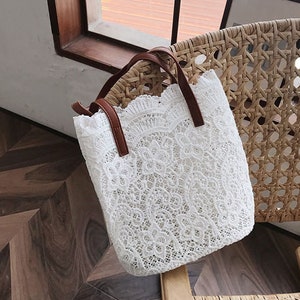 Women's Summer Lace Bag, Light Weight Beach Bag, Lace Large Tote - Etsy