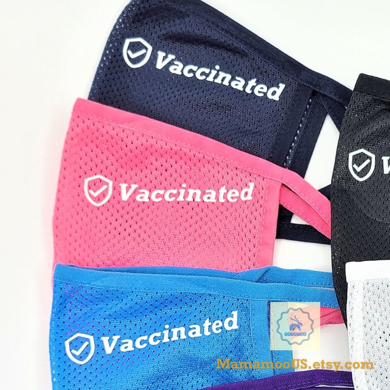 Single Layer Mesh Mask for Vaccinated People Black Navy - Etsy