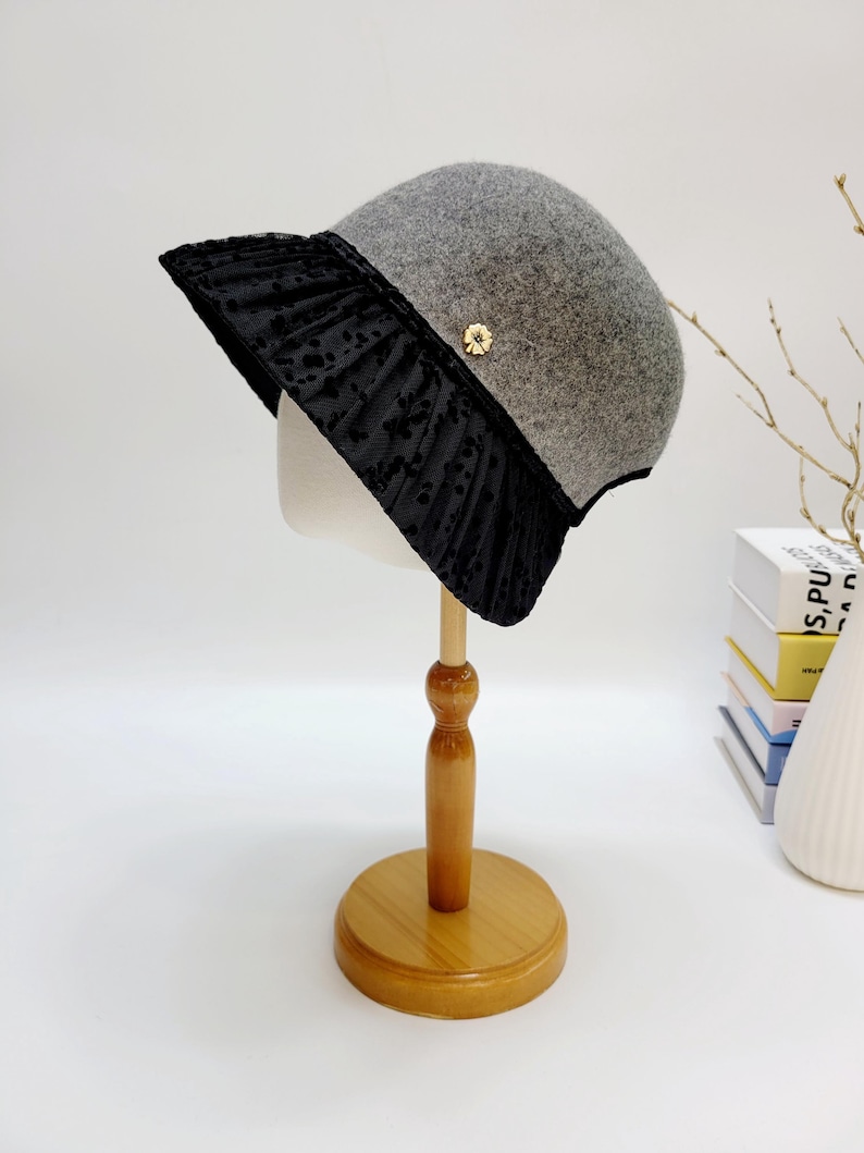 Wool Cloche Bucket Hat: Elegant Winter Style - Etsy