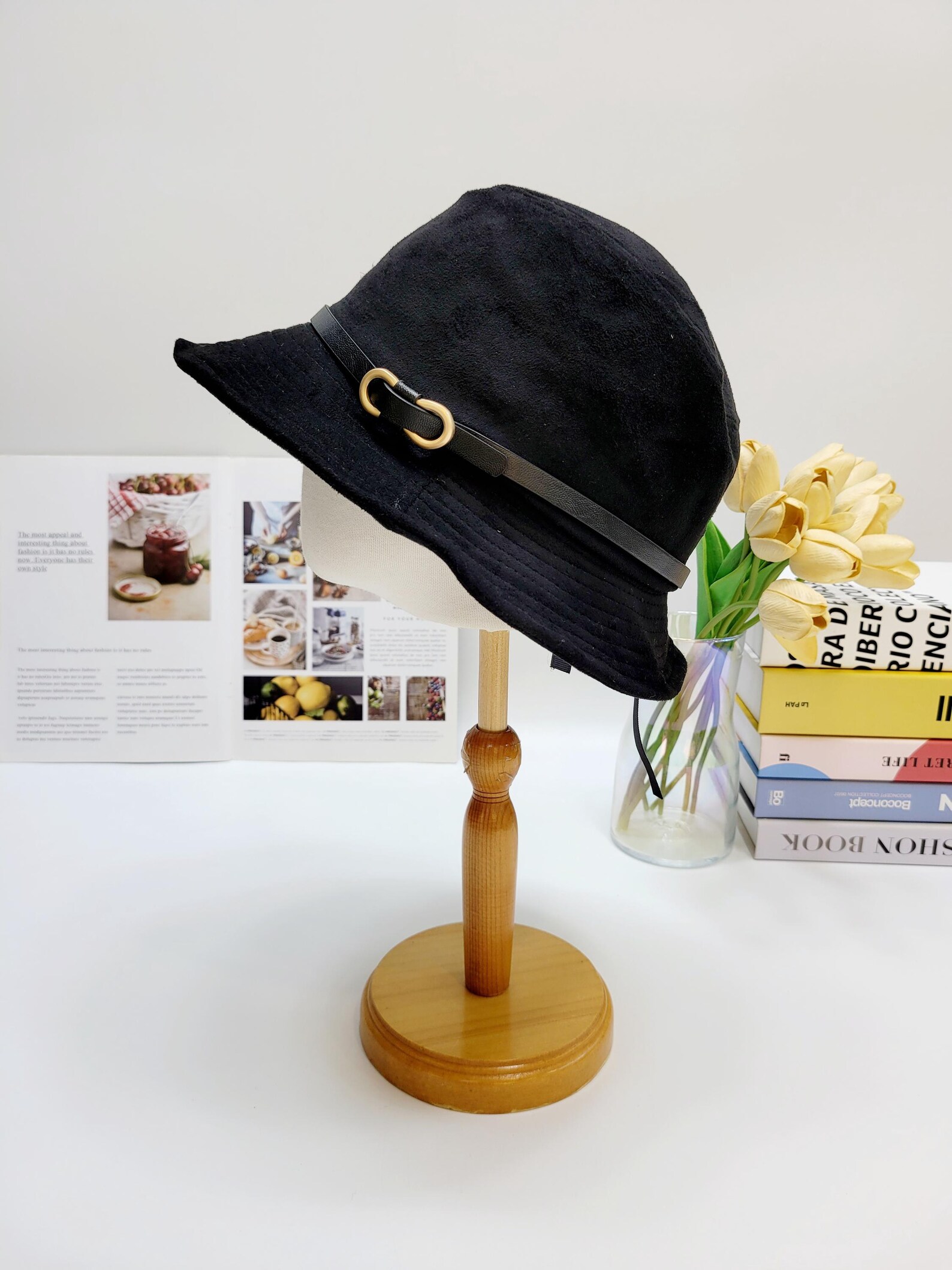 Vegan Suede Bucket Hat: Stylish Fall/winter Hat - Etsy