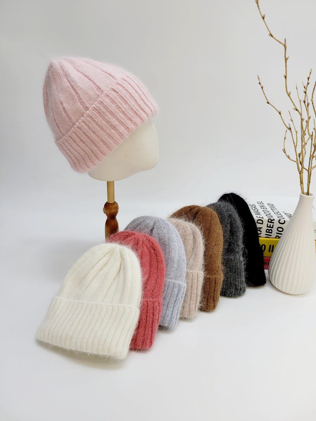 Angora Wool Beanie, Extra Warm Winter Hat - Etsy