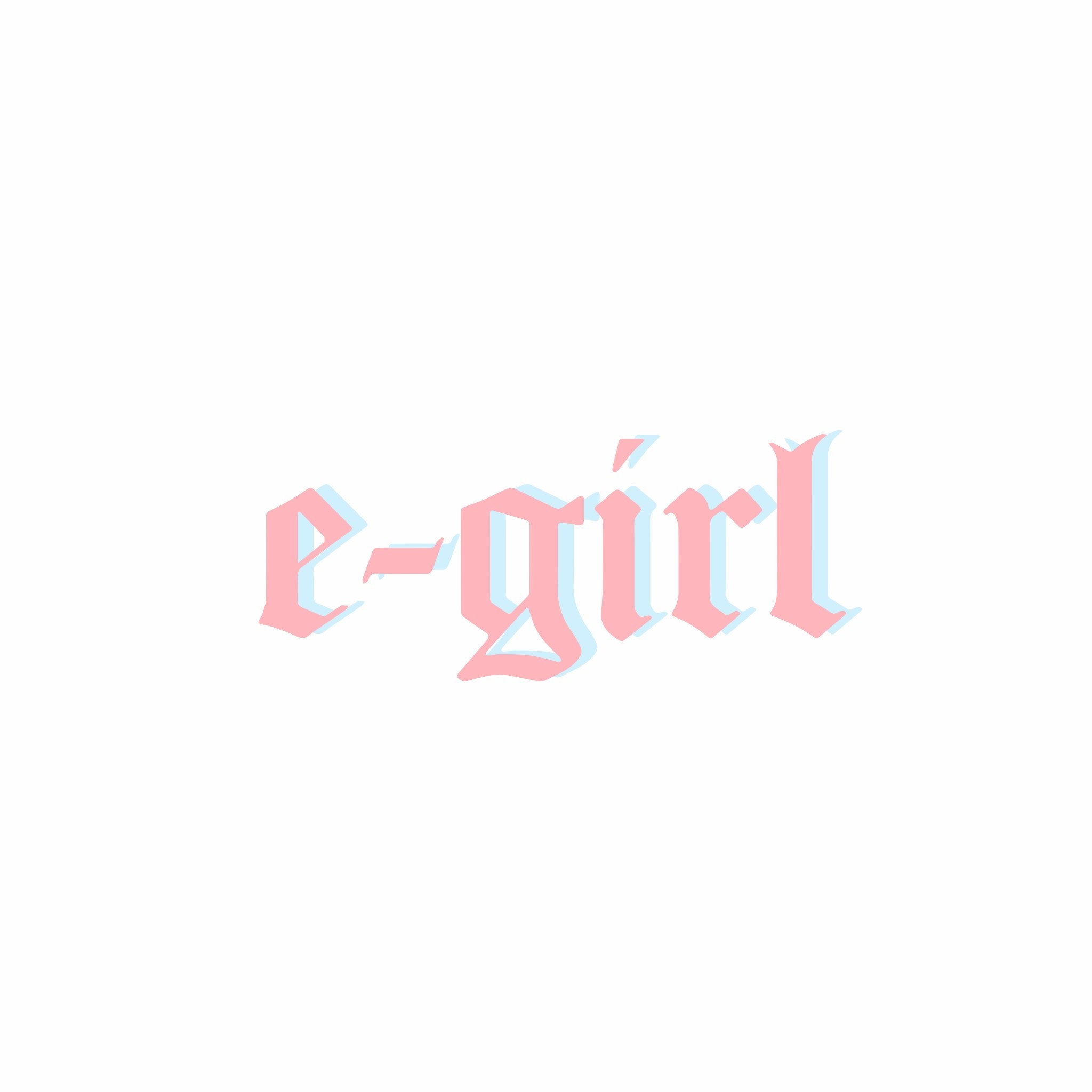 3 x 136 E-GIRL/ egirl Sticker. Stanzsticker aus | Etsy