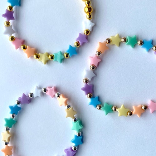 Stars Beaded Bracelet Star Bracelet Custom Bracelet - Etsy