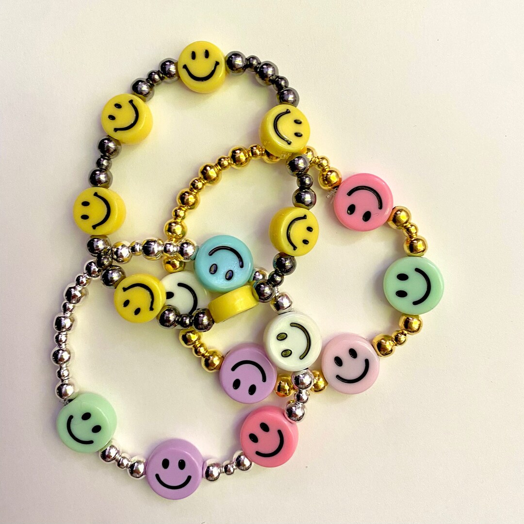 Smiley Face Bracelet - Etsy