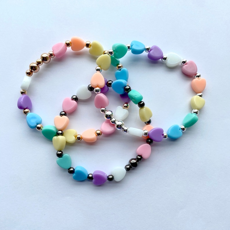 Candy Heart Bracelet - Etsy