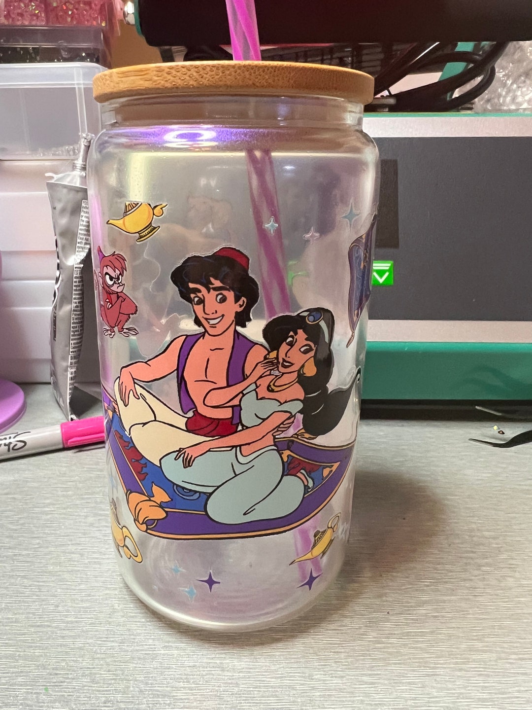 Aladdin Glass Cup - Etsy