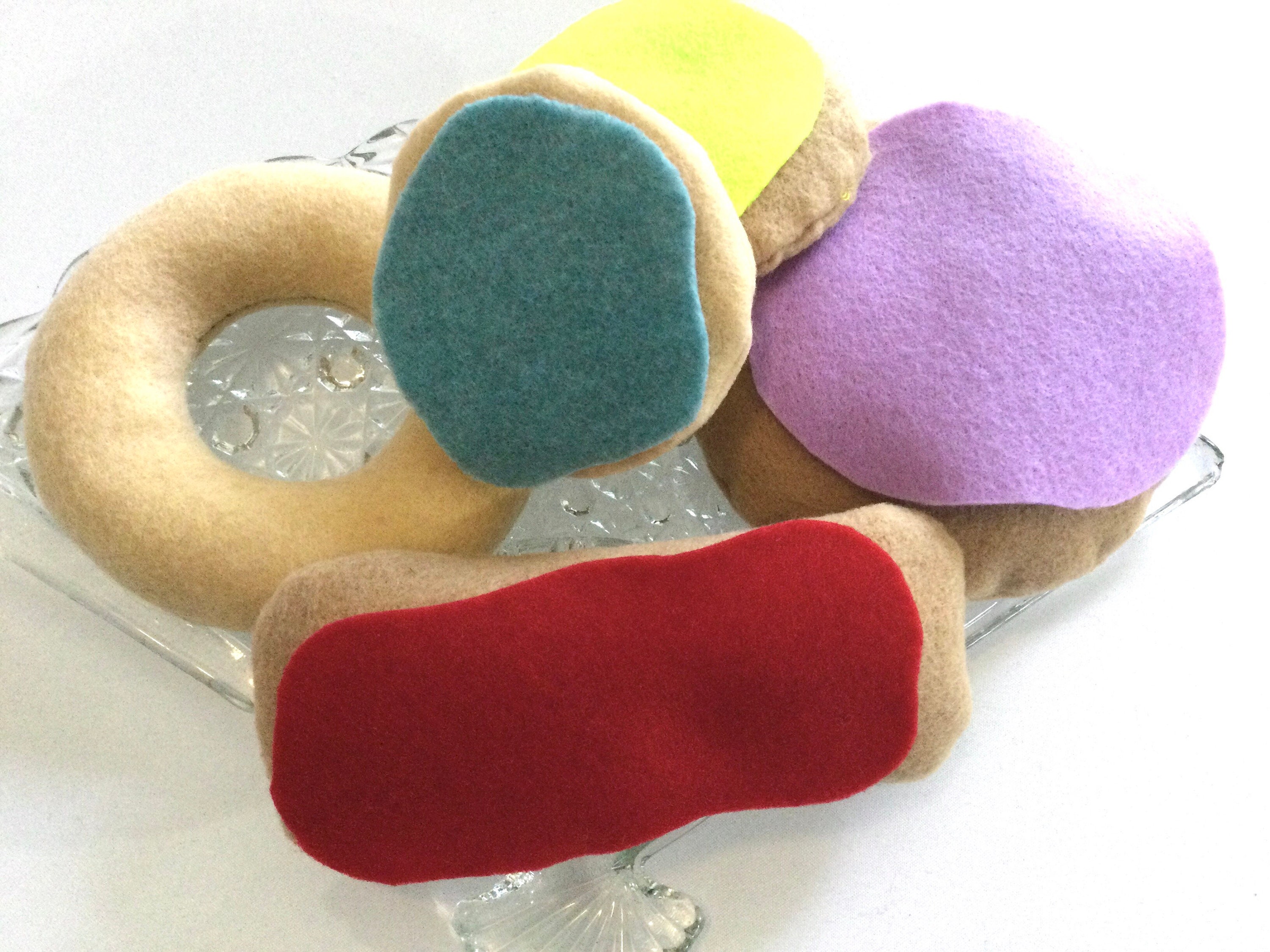 Felt Frosted & Filled Grape Jelly Donut Toy by Rare Treasures - Etsy