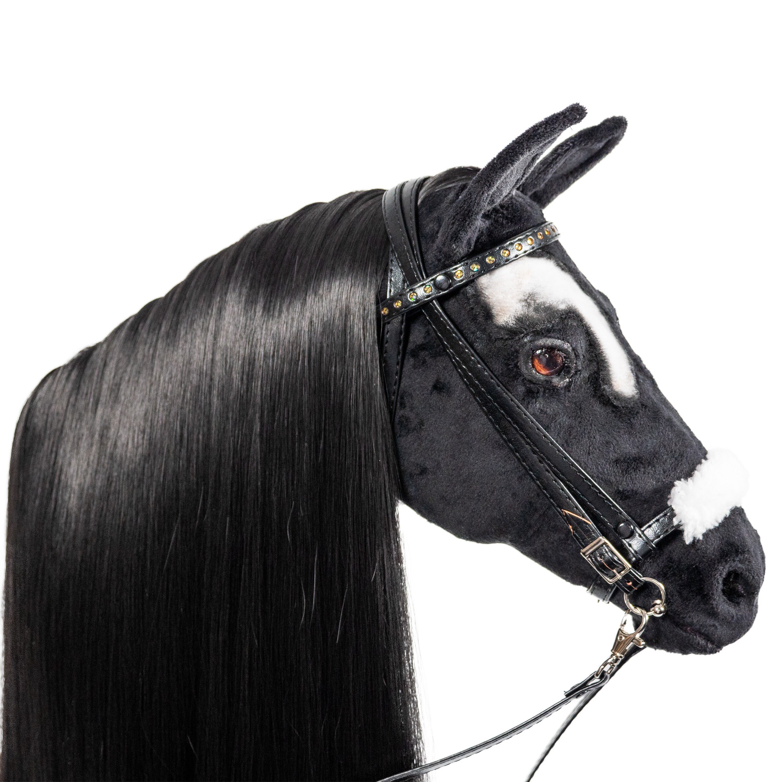 Realistic Hobby Horse Black Realistic Hobby Horse Hobby - Etsy Canada