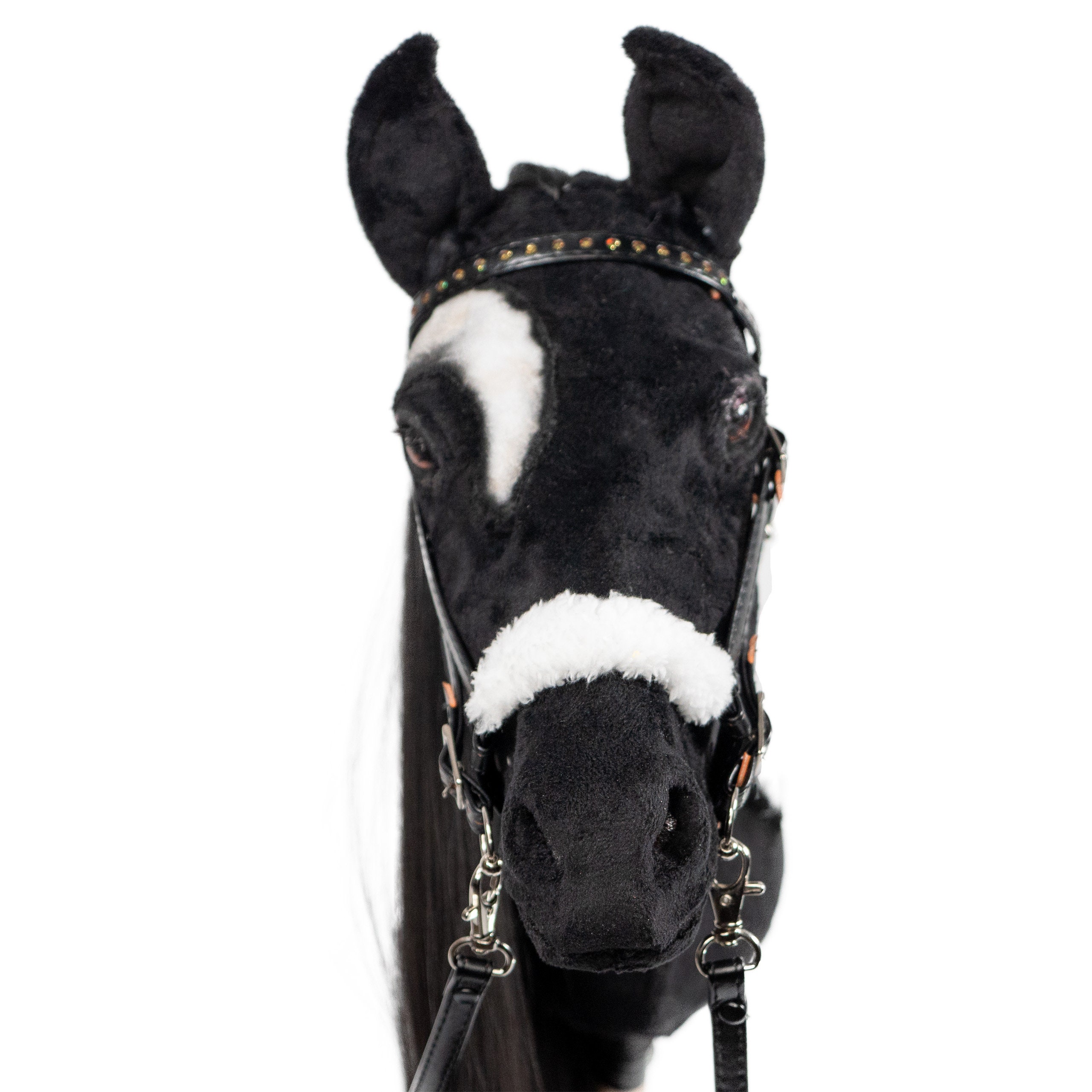 Realistic Hobby Horse Black Realistic Hobby Horse Hobby - Etsy Canada