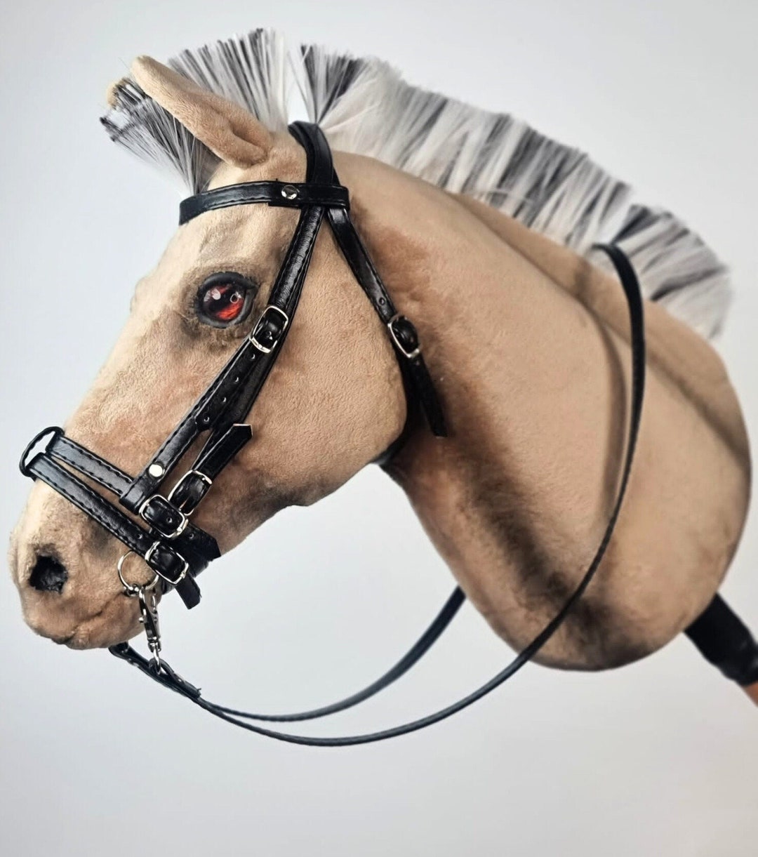 Realistic Hobby Horse, Handmade Stick Horse Toy, Custom Horse Gift ...
