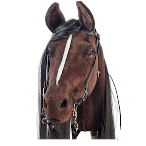 Realistic Hobby Horse, Handmade Stick Horse Toy, Custom Horse Gift ...