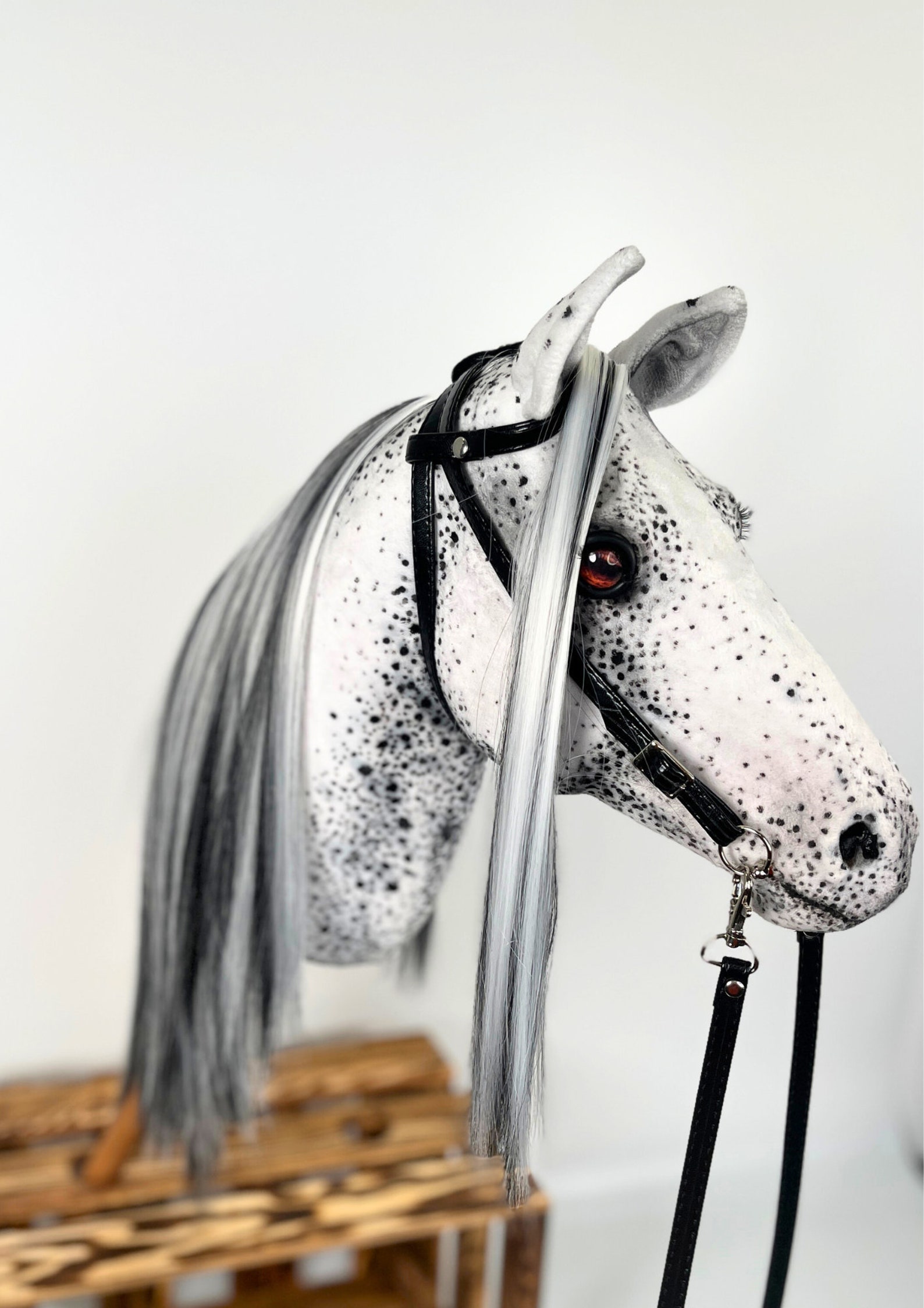 Realistic Hobby Horse Tarant, Handmade Stick Horse for Kids & Adults ...