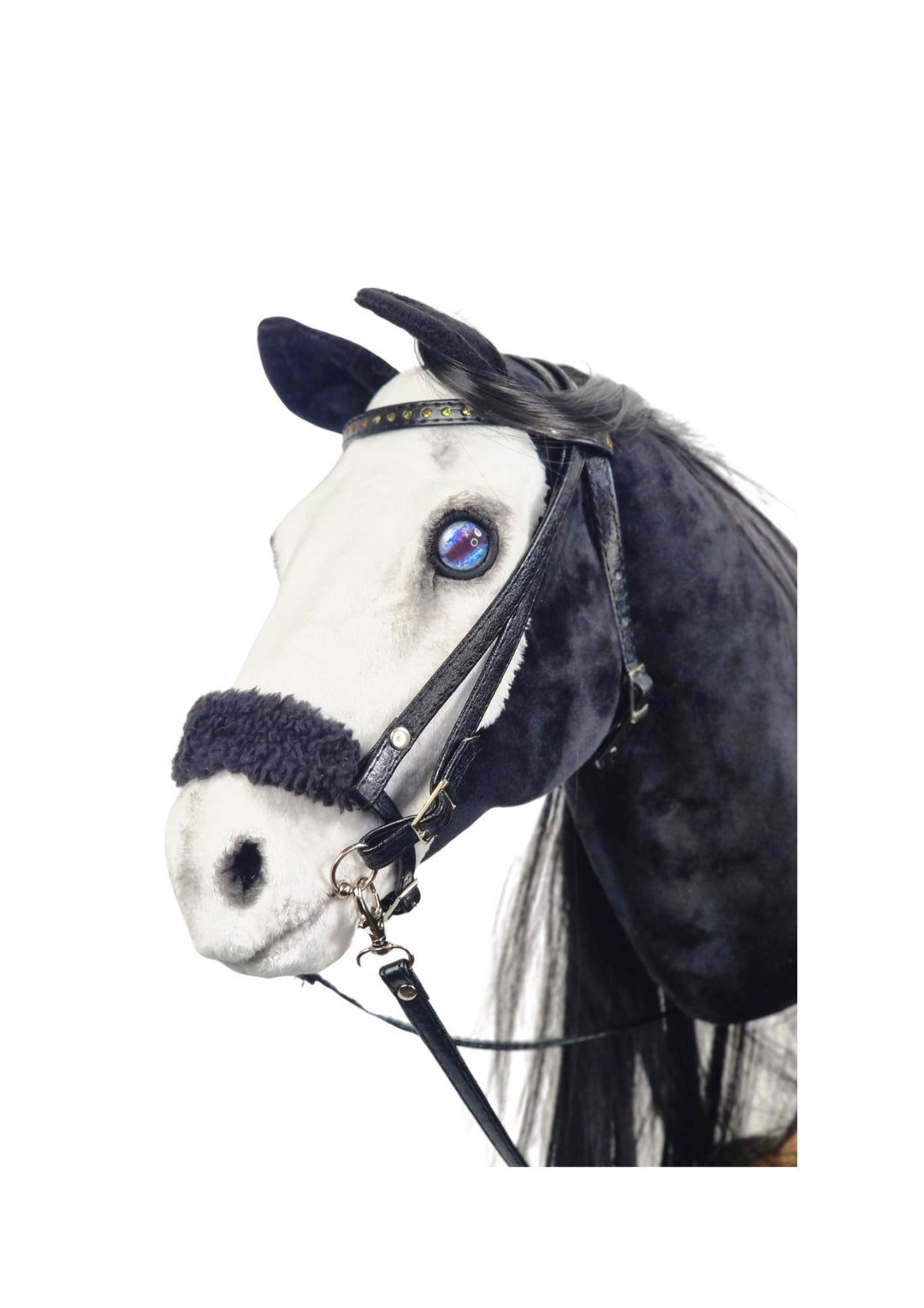Realistic Hobby Horse, Handmade Stick Horse Toy, Custom Horse Gift ...